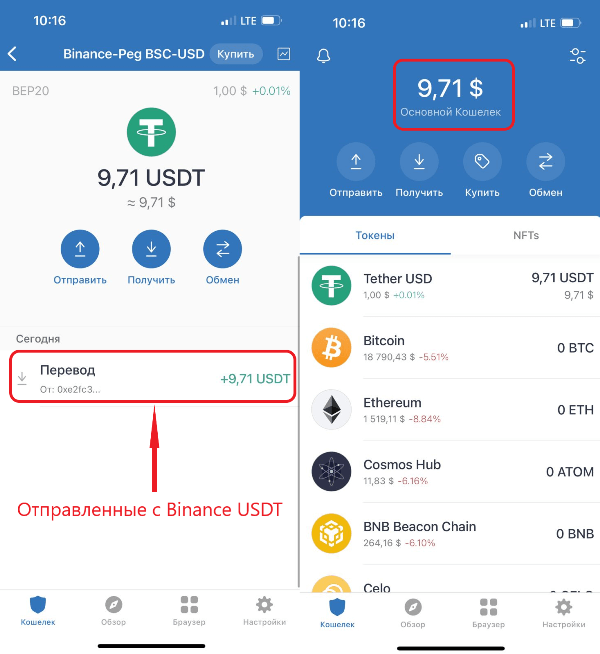 Как добавить и перевести USDT в Trust Wallet: инструкция